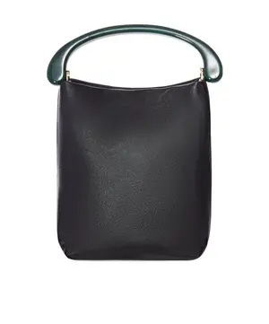 Dries Van Noten Top Handle Shoulder Bag - Black