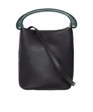 Dries Van Noten Top Handle Shoulder Bag - Black