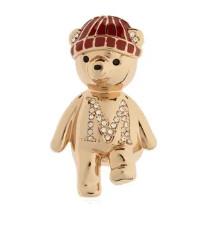 Max Mara Teddy Bear Brooch - Gold