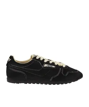 AUTRY Textured Low-top Sneakers - Black