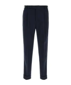 PT TORINO Casual Trousers With Belt Loops - Navy Blue