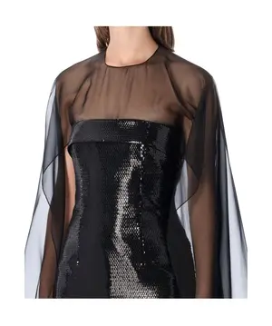Alberta Ferretti Cape-style Dress