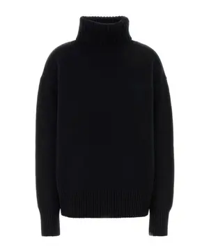 Extreme Cashmere No.20 Oversize Xtra Turtleneck Jumper - Black