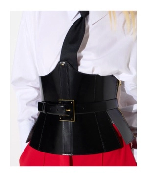 Elisabetta Franchi Bustier-style Leather Belt