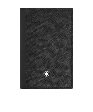 Montblanc Card Holder 2cc In Sartorial Leather - Black