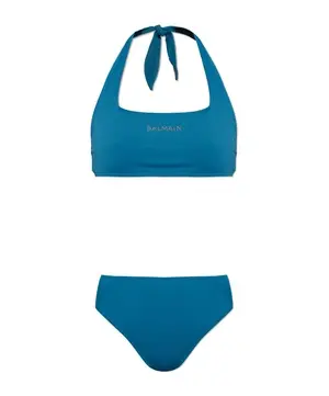 Balmain Halterneck Two-piece Swimsuit - Blue
