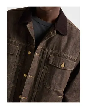 7 For All Mankind Corduroy Collar Denim Jacket