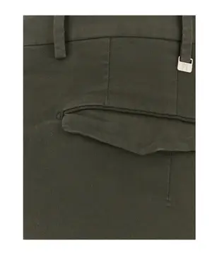 PT TORINO Tailored Trousers With Belt Loops - Olive Green