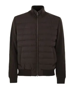 Herno Long-sleeved Down Jacket - Black