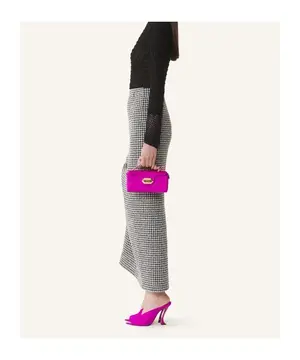 LANVIN Pencil Cat" Nano Bag In Pony And Rhinestones