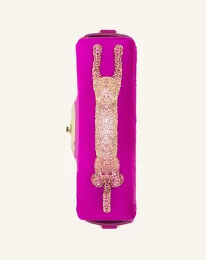 LANVIN Pencil Cat" Nano Bag In Pony And Rhinestones