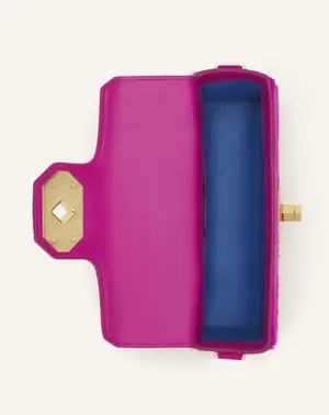 LANVIN Pencil Cat" Nano Bag In Pony And Rhinestones