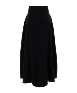 Extreme Cashmere Elastic-waist Skirt - Black