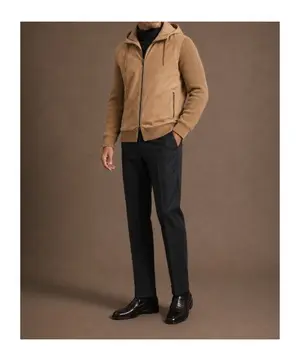 Herno Long-sleeve Zip-up Wool Cardigan With Hood