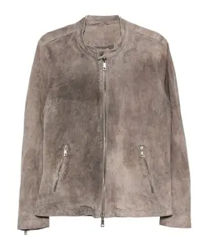 GIORGIO BRATO Stand-collar Zip-up Jacket - Grey