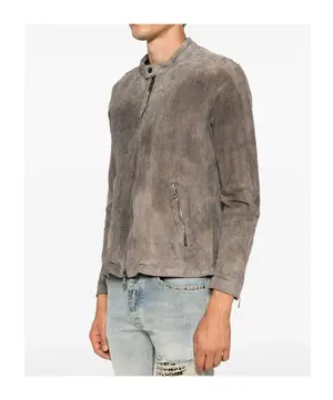 GIORGIO BRATO Stand-collar Zip-up Jacket