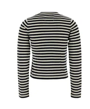 Extreme Cashmere Striped Knit Top