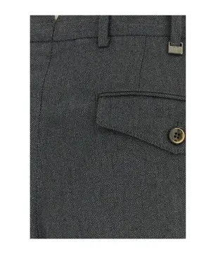 PT TORINO Tailored Pleated Trousers With Belt Loops