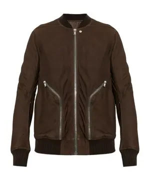 Rick Owens Long-sleeved Casual Jacket - Brown