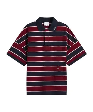 Rhude Fontaine Striped S/s Polo Shirt