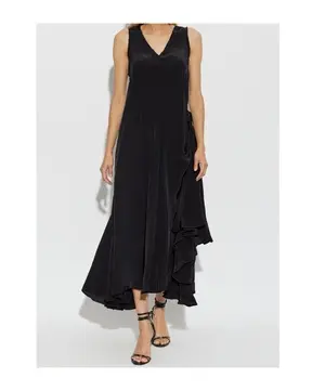 ALLSAINTS Sleeveless V-neck Asymmetric Hem Dress
