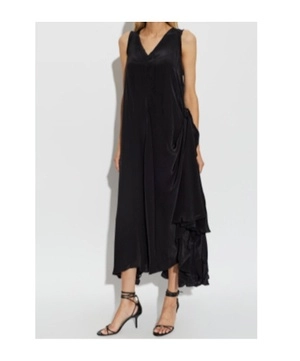 ALLSAINTS Sleeveless V-neck Asymmetric Hem Dress
