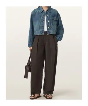 ALLSAINTS Long Sleeve Denim Trucker Jacket