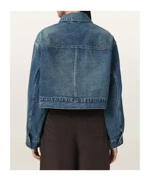 ALLSAINTS Long Sleeve Denim Trucker Jacket
