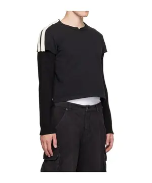 424 FAIRFAX Distressed Crew Neck T-shirt
