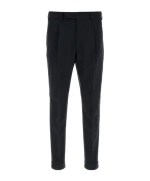 PT TORINO Tailored Trousers With Belt Loops - Midnight Blue