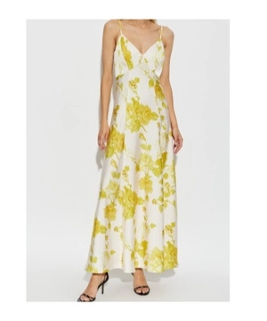 ALLSAINTS Floral Print Spaghetti Strap V-neck Maxi Dress