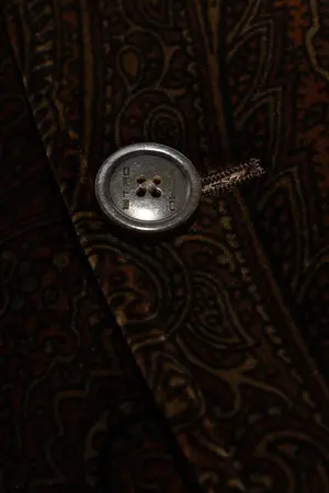 Etro Single-breasted Jacket In Arnica Motif Stretch Cotton Velvet