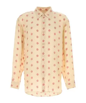 Dries Van Noten Croom Printed Shirt - Nude
