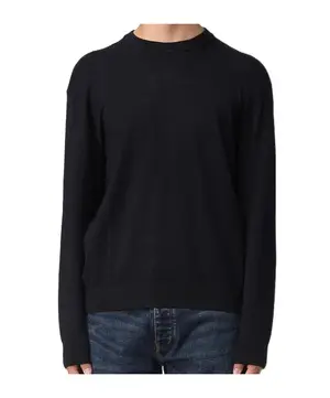Armani Exchange Long-sleeved Knitted Shirt - Black
