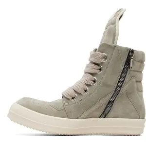 Rick Owens Round-toe High-top Casual Shoes