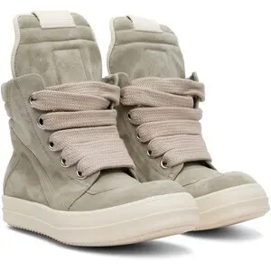Rick Owens Round-toe High-top Casual Shoes