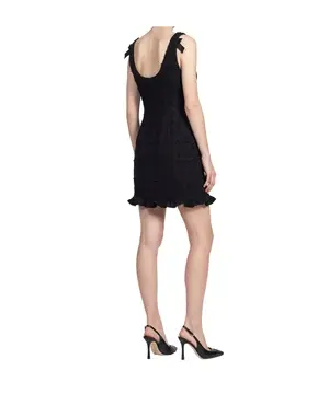 Alessandra Rich Bow-detail Bouclé Mini Dress