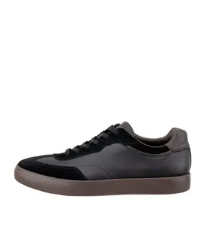 Ecco Soft 10 Leather Trainer - Black