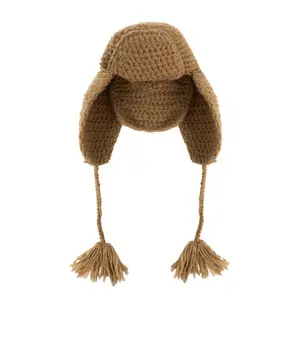 Etro Solid Color Knitted Hat - Brown