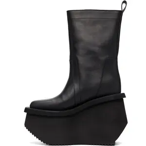 Rick Owens Tower Factory Platform Mid-calf Boots