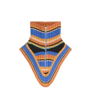 Dries Van Noten Wool Zip Collar - Emperor Blue