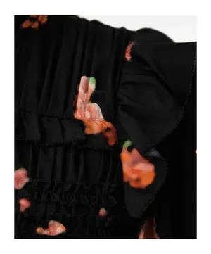 ALLSAINTS Floral Print Tiered Maxi Skirt