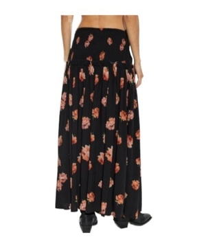 ALLSAINTS Floral Print Tiered Maxi Skirt
