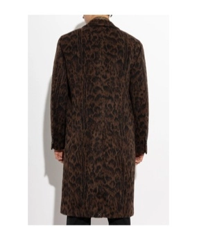 Etro Animal Motif Jacquard Coat