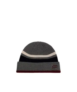 Bonpoint Striped Knit Hat - Grey