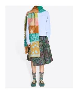Dries Van Noten Long Wool Scarf