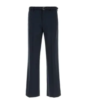 Dries Van Noten Casual Trousers With Belt Loops - Midnight Blue