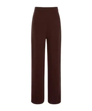 Sportmax Ribbed Knit Elastic Waist Casual Pants