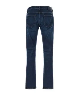 PT TORINO Faded-effect Logo-patch Jeans