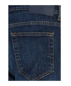 PT TORINO Faded-effect Logo-patch Jeans